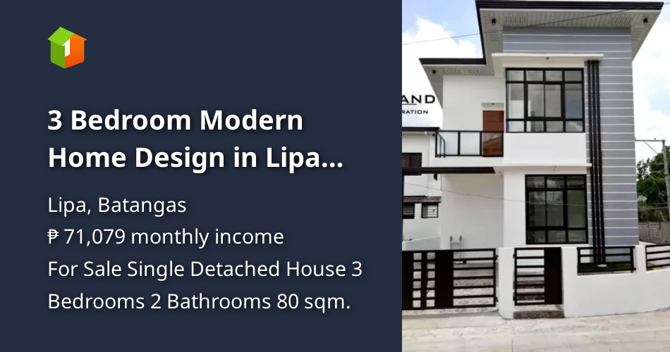 3 Bedroom Modern Home Design in Lipa City Batangas by Demeterland ...