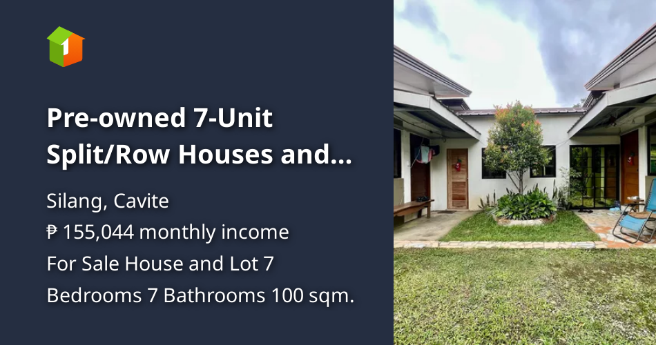 Pre-owned 7-Unit Split/Row Houses and Lot Property for Sale in Malabag ...