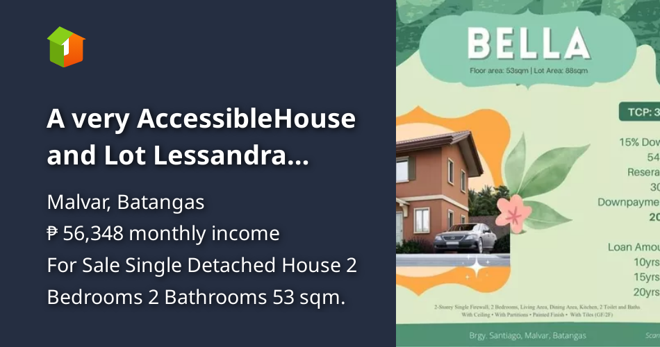 A very AccessibleHouse and Lot Lessandra Malvar near Outlets [Houses ...