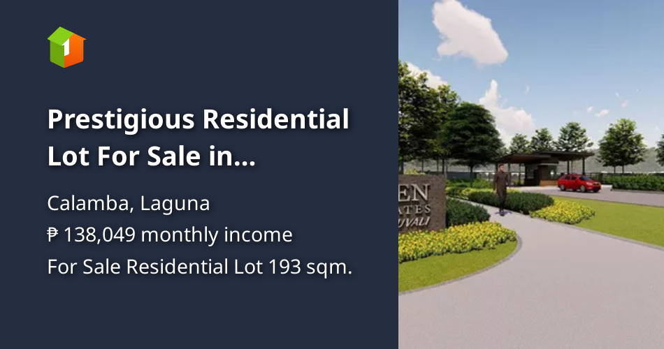 Prestigious Residential Lot For Sale in Averdeen Estate Nuvali by Avida ...