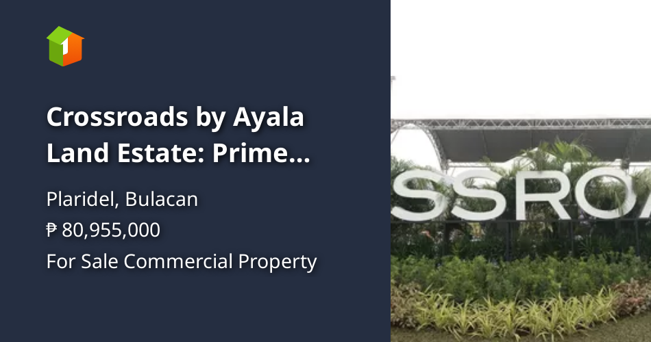 Crossroads by Ayala Land Estate: Prime Commercial Lot for Sale in ...