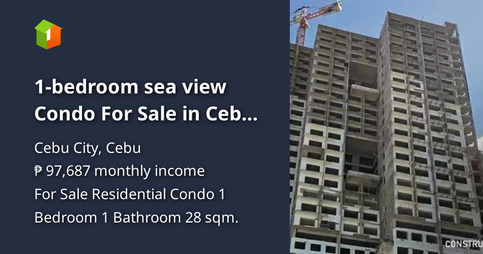 1-bedroom sea view Condo For Sale in Cebu City Cebu [Condos 🏙️] (April ...