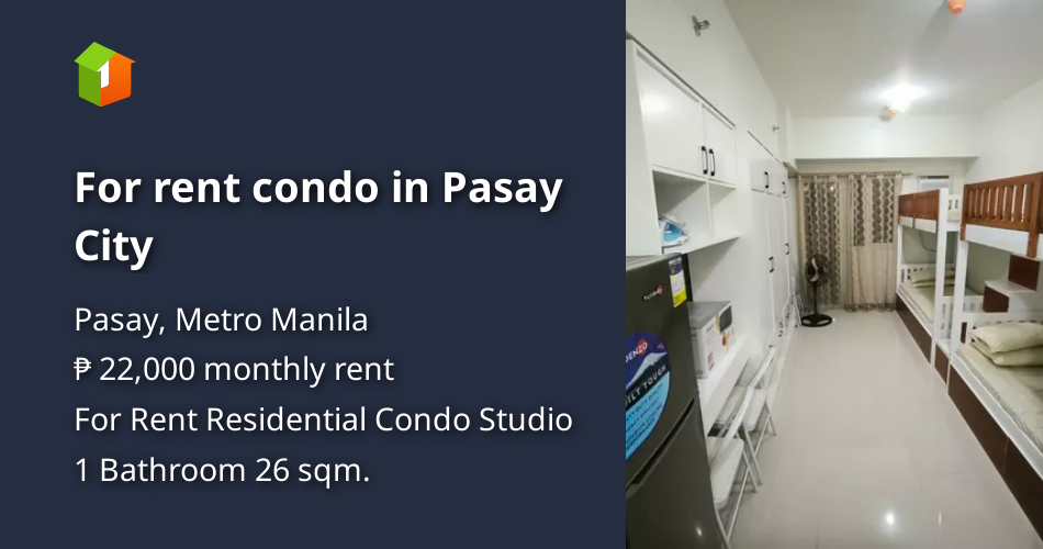 For rent condo in Pasay City [Condos 🏙️] (October 2025) in Pasay, Metro ...