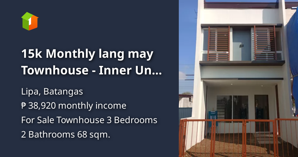15k Monthly lang may Townhouse - Inner Unit kana! [Houses and Lots 🏘️ ...