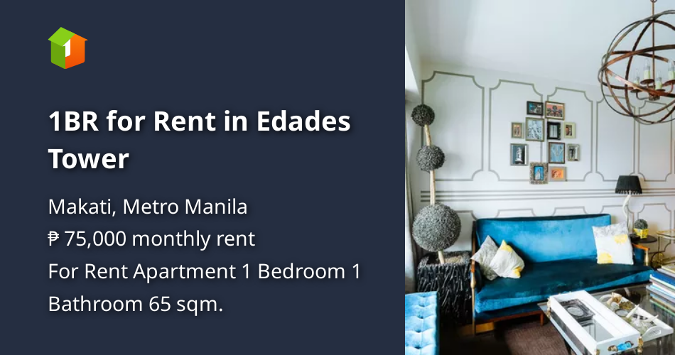 1BR for Rent in Edades Tower [Condos 🏙️] (December 2022) in Makati ...
