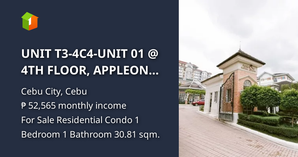UNIT T3-4C4-UNIT 01 @ 4TH FLOOR, APPLEONE BANAWA HEIGHTS - TOWER 3 ...