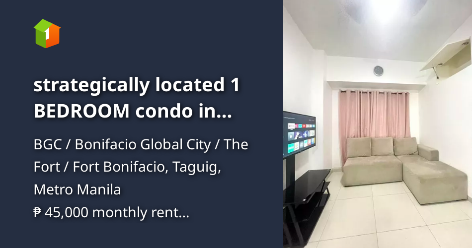 Strategically located 1 BEDROOM condo in Signa Residences in Makati for ...