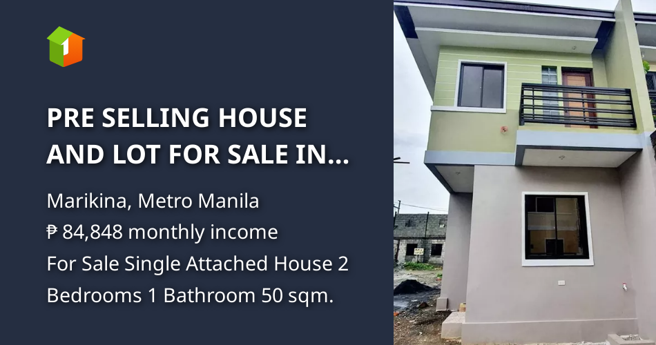 PRE SELLING HOUSE AND LOT FOR SALE IN FORTUNE MARIKINA CITY [Houses and ...