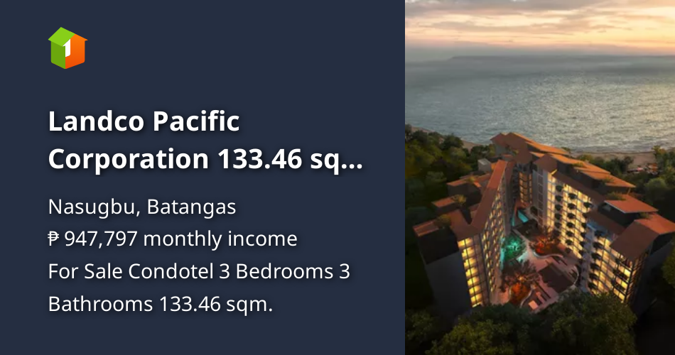 Landco Pacific Corporation 133.46 sqm 3BR Condotel For Sale in Terrazas ...