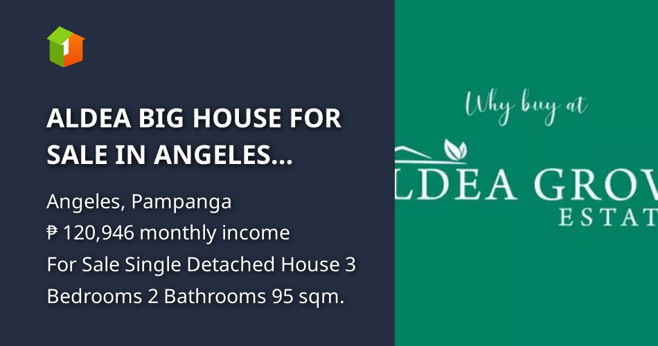 ALDEA BIG HOUSE FOR SALE IN ANGELES PAMPANGA [Houses and Lots 🏘️] (December 2025) in Angeles ...