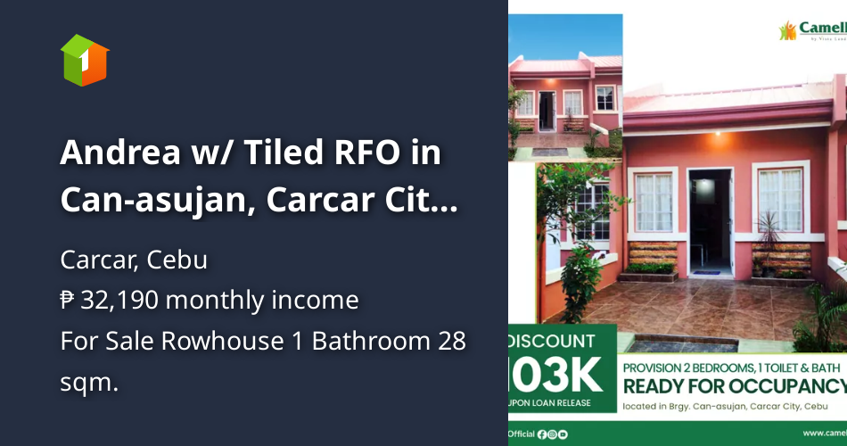 Andrea w/ Tiled RFO in Can-asujan, Carcar City (Camella) [Houses and ...