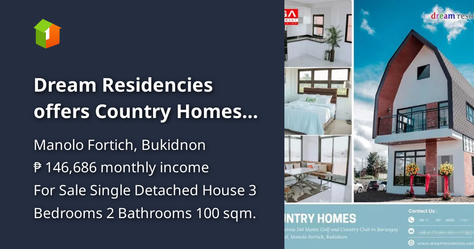 Dream Residencies offers Country Homes (inner) [Houses and Lots 🏘️ ...