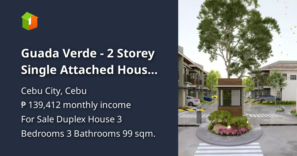 Guada Verde - 2 Storey Single Attached House in Guadalupe, Cebu City ...
