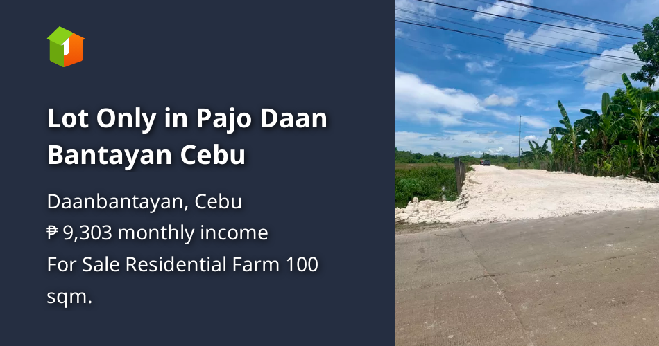 Lot Only in Pajo Daan Bantayan Cebu [Lots 🚜] (May 2025) in Daanbantayan ...
