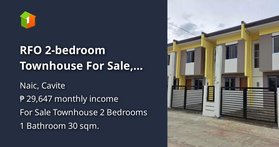 RFO 2-bedroom Townhouse For Sale, May Sariling Gate in Pacifictown ...