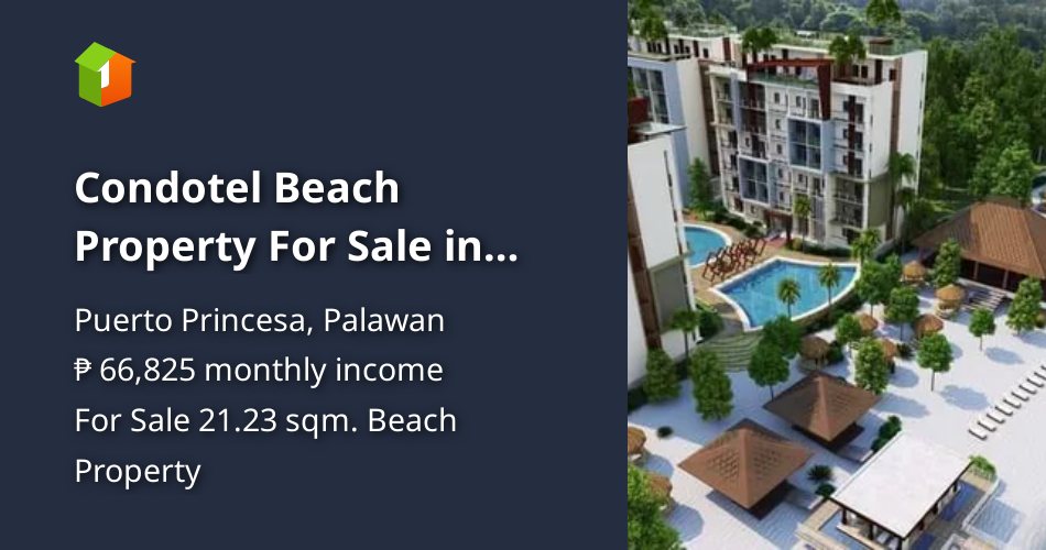Condotel Beach Property For Sale in Puerto Princesa Palawan [Beach ...