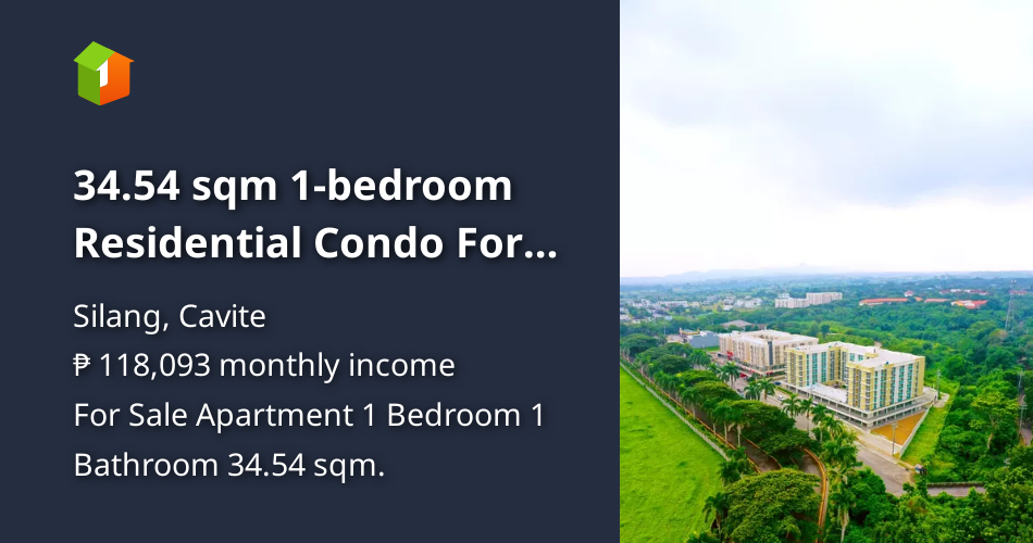 34.54 sqm 1-bedroom Residential Condo For Sale in Berkeley Suites ...