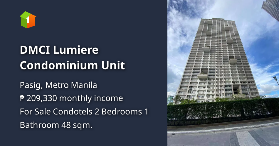 DMCI Lumiere Condominium Unit [Condos 🏙️] (May 2023) in Pasig, Metro ...