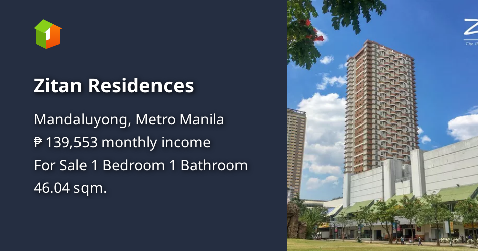 Zitan Residences [Condos 🏙️] (March 2025) in Mandaluyong, Metro Manila ...