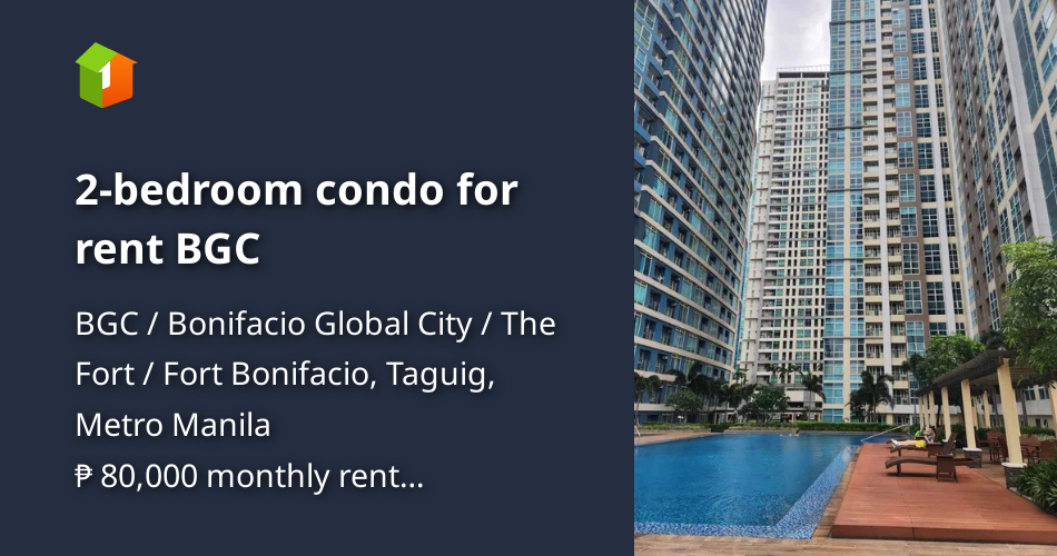 2-bedroom condo for rent BGC [Condos 🏙️] (December 2025) in BGC ...