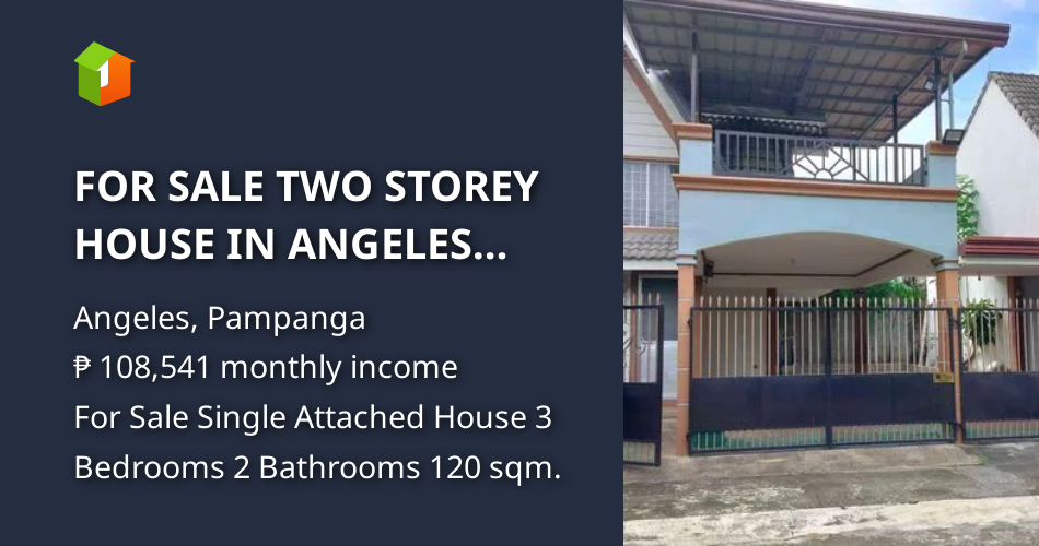 FOR SALE TWO STOREY HOUSE IN ANGELES CITY NEAR CLARK, FRIENDSHIP AND ...