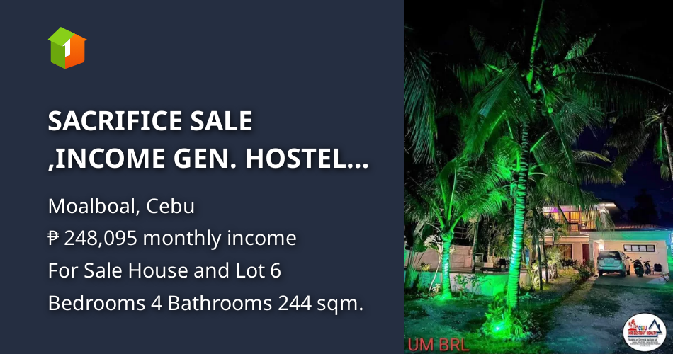 SACRIFICE SALE ,INCOME GEN. HOSTEL IN MOALBOAL , CEBU [Houses and Lots ...
