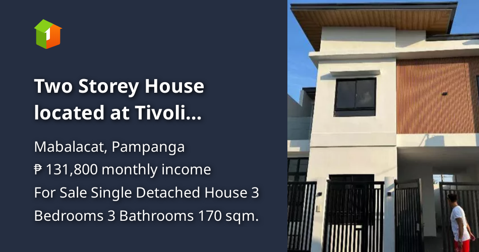 Two Storey House located at Tivoli Gardens Subd. Mawaque, Mabalacat ...