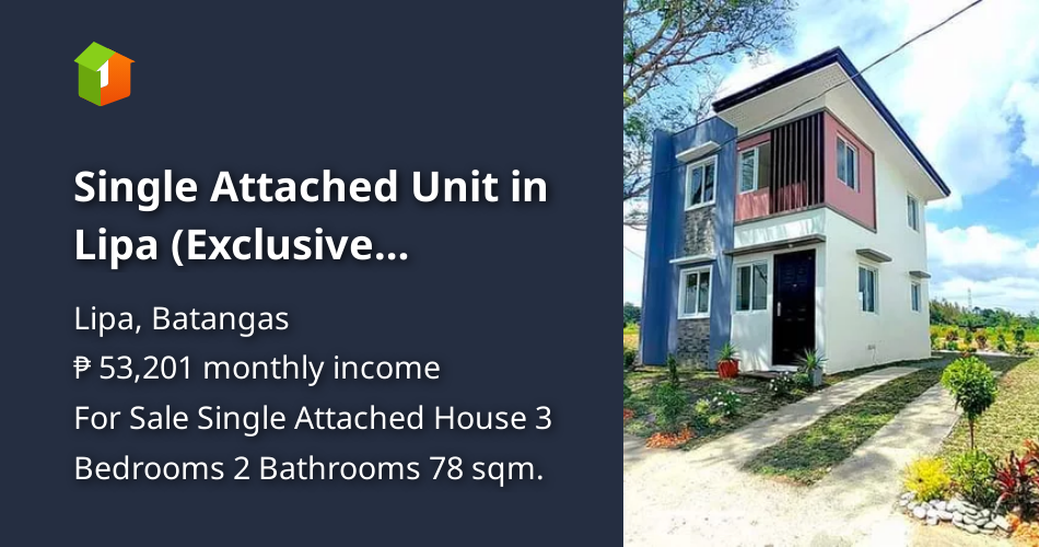 Single Attached Unit in Lipa (Exclusive Subdivision) [Houses and Lots 🏘 ...