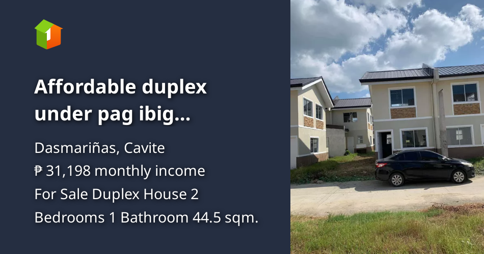 Affordable duplex under pag ibig financing [Houses and Lots 🏘️] (May ...