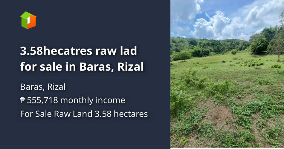 3.58hecatres raw lad for sale in Baras, Rizal [Lots 🚜] (October 2025 ...