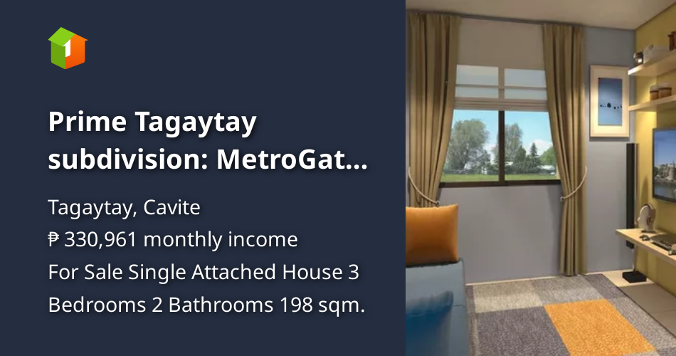 Prime Tagaytay subdivision: MetroGate Estates with scenic hillside ...