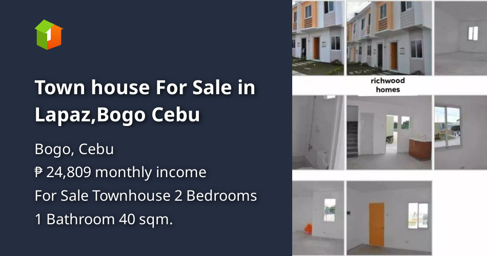 Town house For Sale in Lapaz,Bogo Cebu [Houses and Lots 🏘️] (January 2025) in Bogo, Cebu for sale