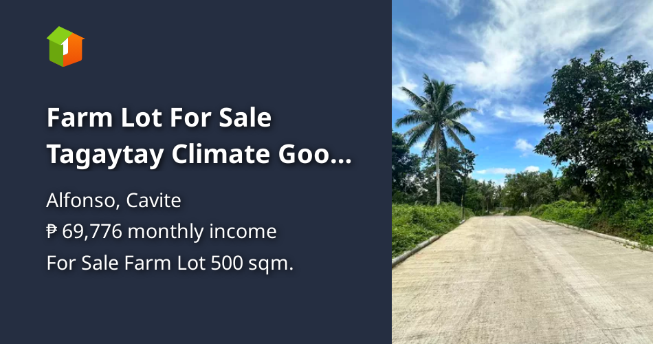 Farm Lot For Sale Tagaytay Climate Good For Retirement Home Located at Alfonso Cavite [Lots 🚜 ...