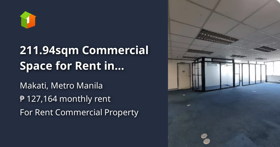211.94sqm Commercial Space for Rent in Chatham House, Makati CR0746372 ...