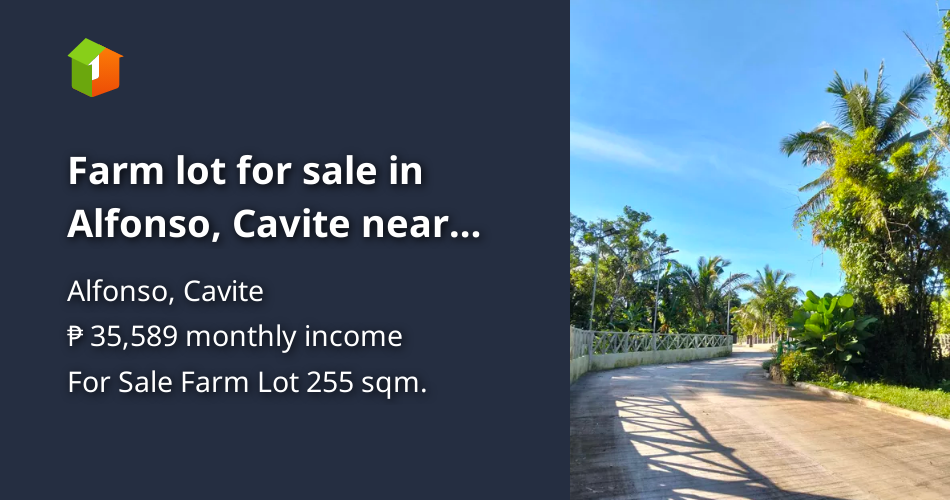 Farm lot for sale in Alfonso, Cavite near Twin Lakes [Lots 🚜] (October 2025) in Alfonso, Cavite ...