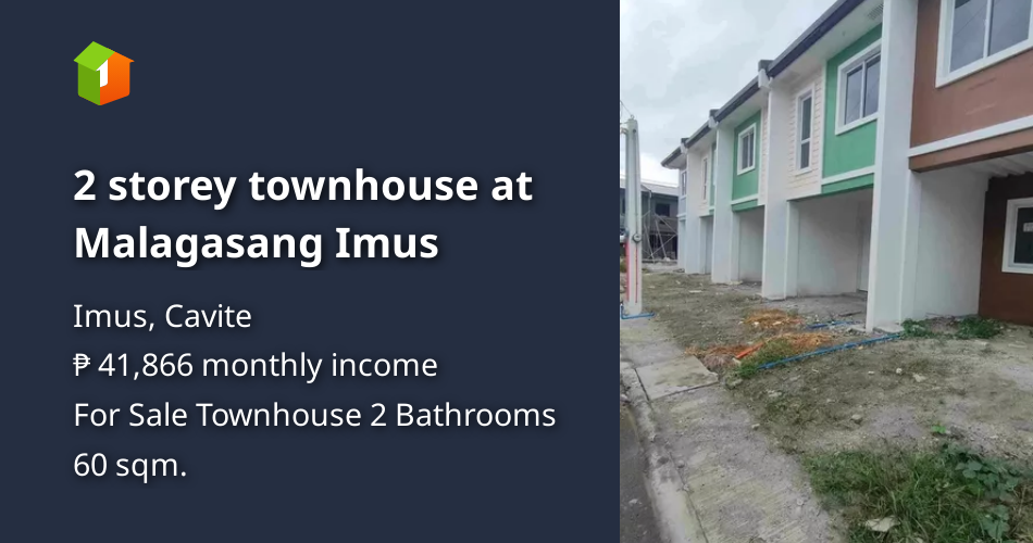 2 storey townhouse at Malagasang Imus [Houses and Lots 🏘️] (August 2024 ...