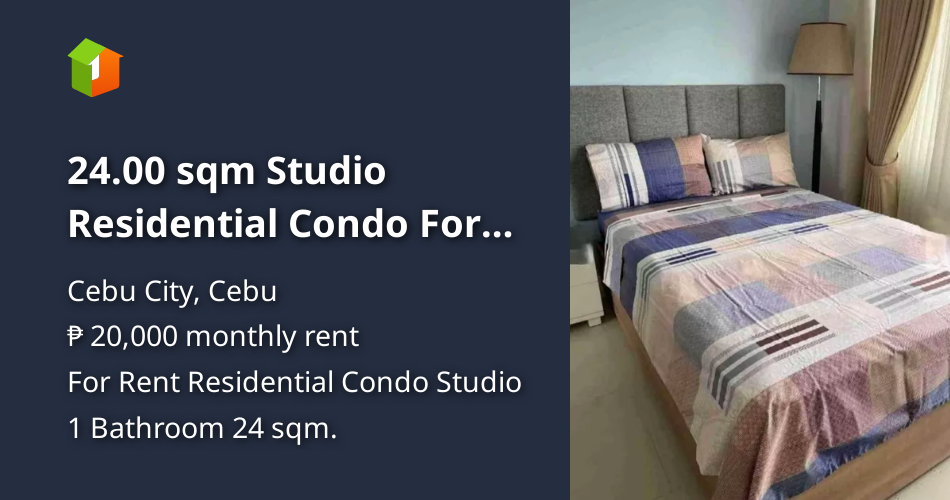 24.00 sqm Studio Residential Condo For Rent in Cebu City [Condos 🏙️ ...