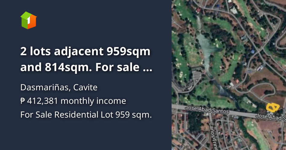 2 lots adjacent 959sqm and 814sqm. For sale At Orchard Golf and Country ...