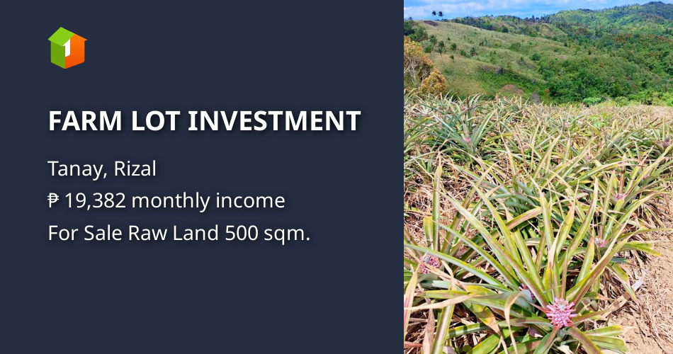 FARM LOT INVESTMENT [Lots 🚜] (May 2025) in Tanay, Rizal for sale