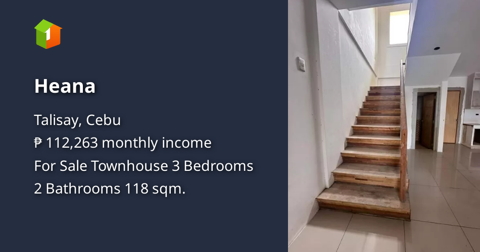 Heana [Houses and Lots 🏘️] (February 2024) in Talisay, Cebu for sale