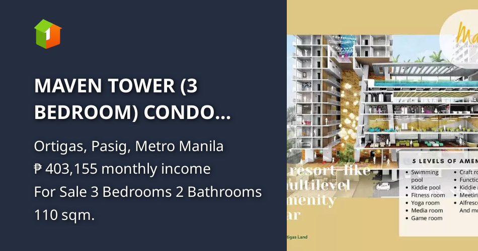 MAVEN TOWER (3 BEDROOM) CONDO UNIT PRESELLING [Condos 🏙️] (December ...
