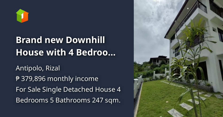 Brand new Downhill House with 4 Bedrooms and View of Golf Course for ...