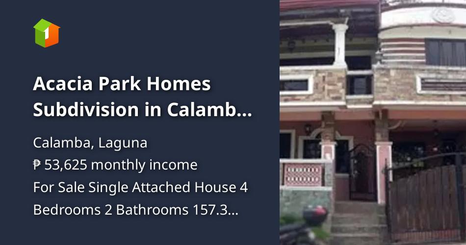 Acacia Park Homes Subdivision in Calamba Saimsim Barangay Hall LPU Laguna [Houses and Lots 🏘️ ...
