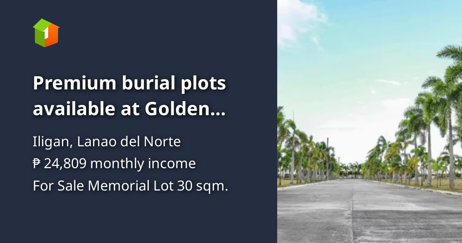 Premium burial plots available at Golden Haven Memorial Park Iligan ...