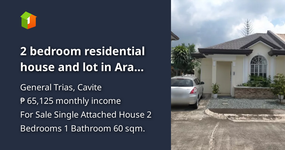 2 bedroom residential house and lot in Ara Vista Village, General Trias ...