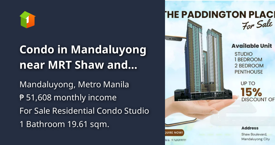 Condo in Mandaluyong near MRT Shaw and Megamall [Condos 🏙️] (March 2025 ...
