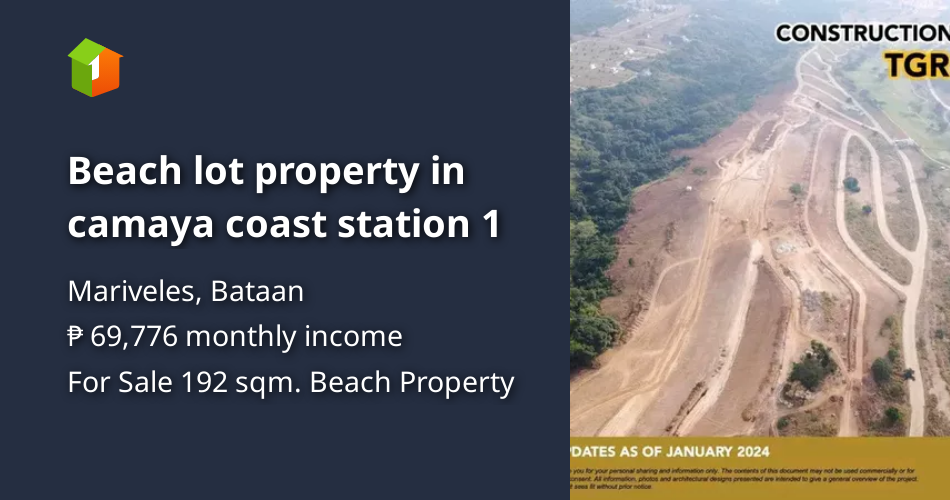 Beach lot property in camaya coast station 1 [Beach Property 🏖️] (May ...