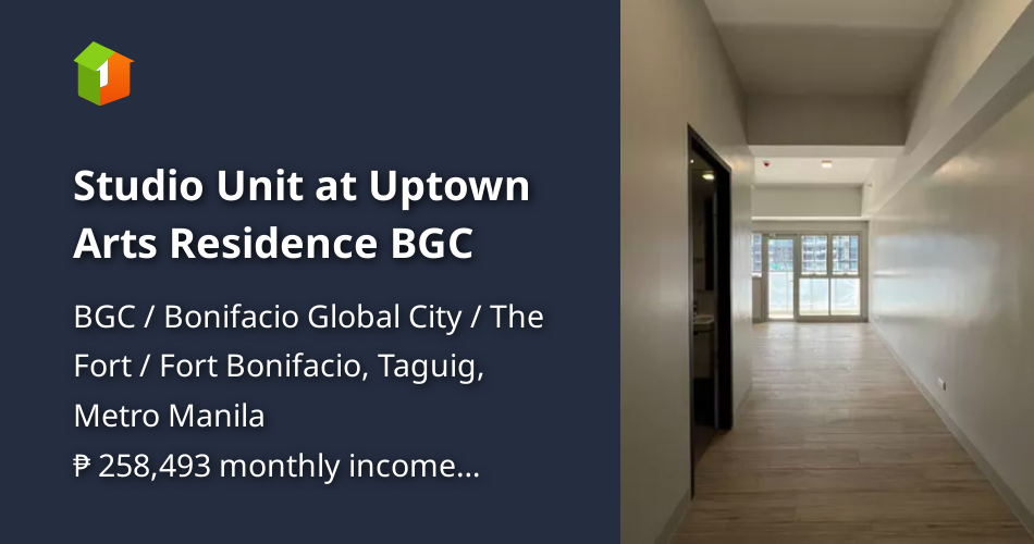Studio Unit at Uptown Arts Residence BGC [Condos 🏙️] (November 2024) in ...