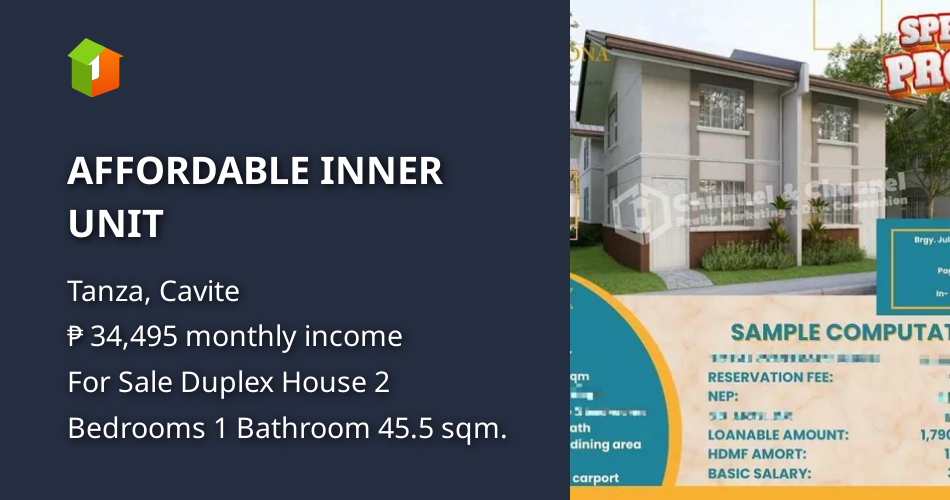 AFFORDABLE INNER UNIT [Houses and Lots 🏘️] (January 2025) in Tanza ...
