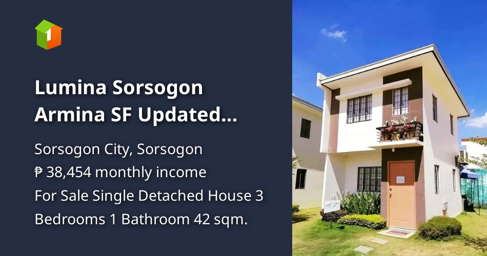 Lumina Sorsogon Armina SF Updated Price April [Houses and Lots 🏘️ ...
